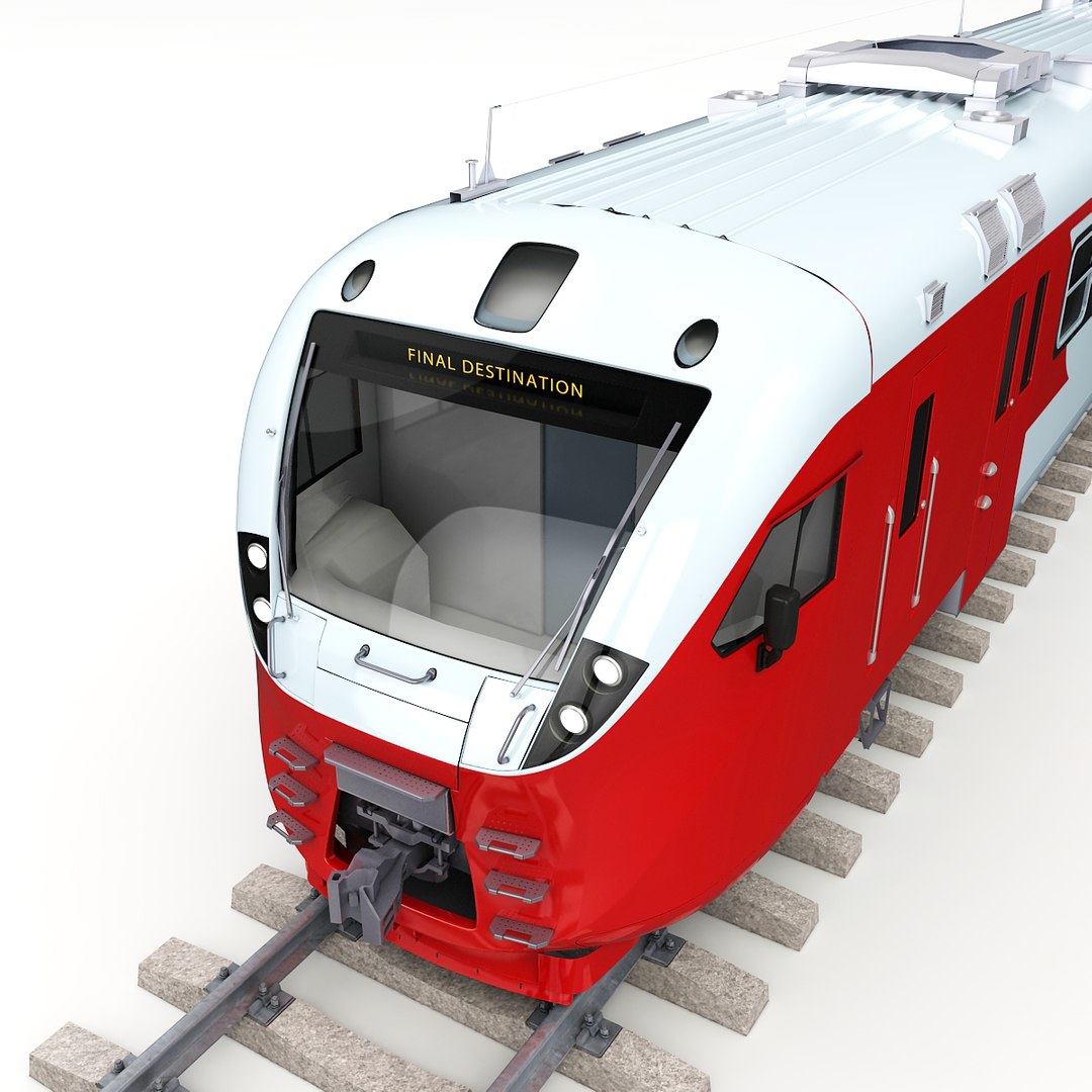 3d Passenger Train Model