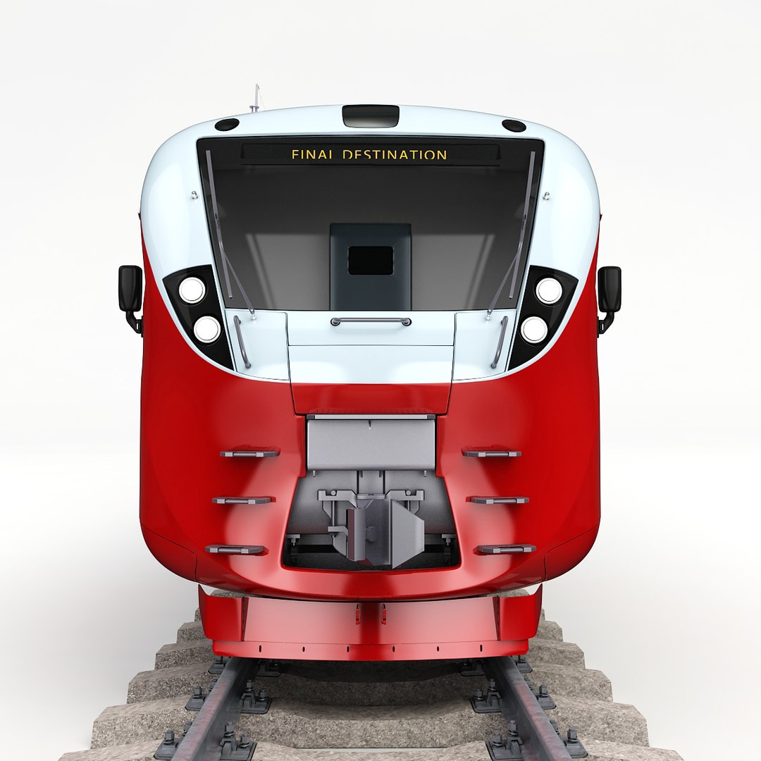 3d Passenger Train Model