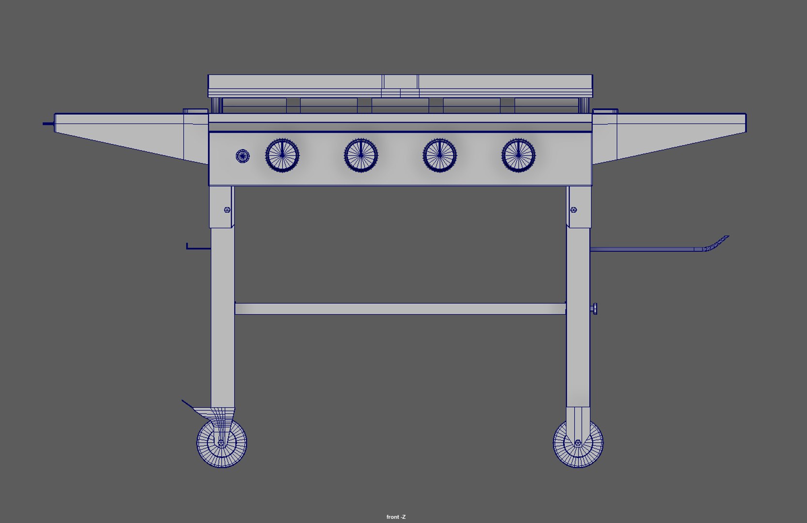 3D Gas Grill Griddle Station - TurboSquid 2208615