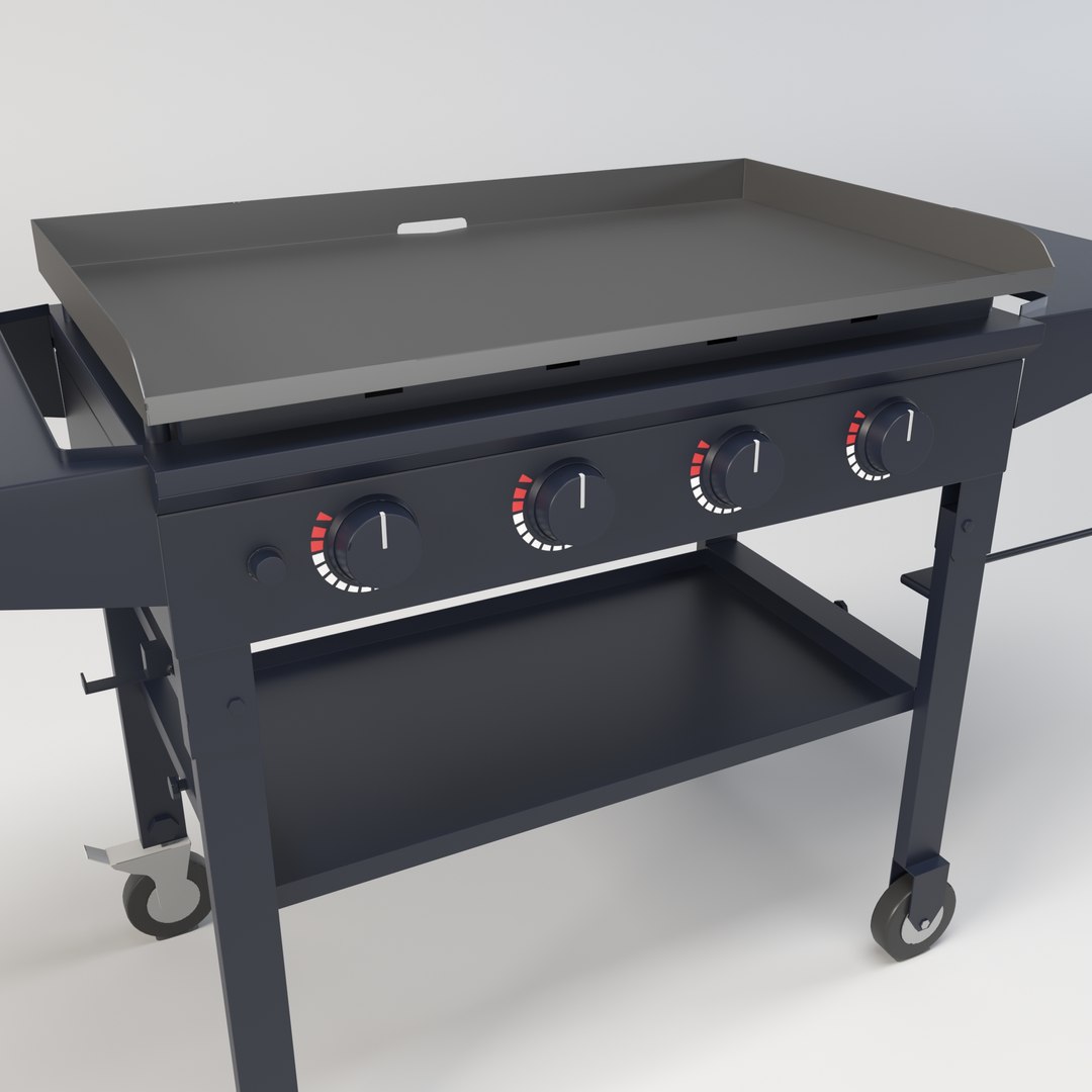 3D Gas Grill Griddle Station - TurboSquid 2208615