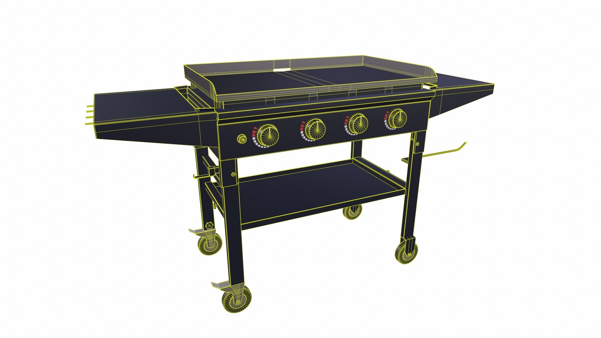3D Gas Grill Griddle Station - TurboSquid 2208615