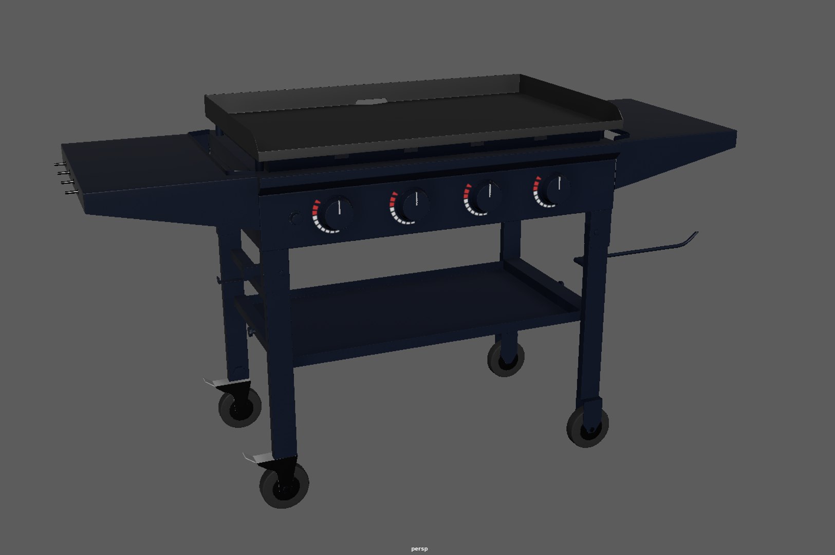 3D Gas Grill Griddle Station - TurboSquid 2208615