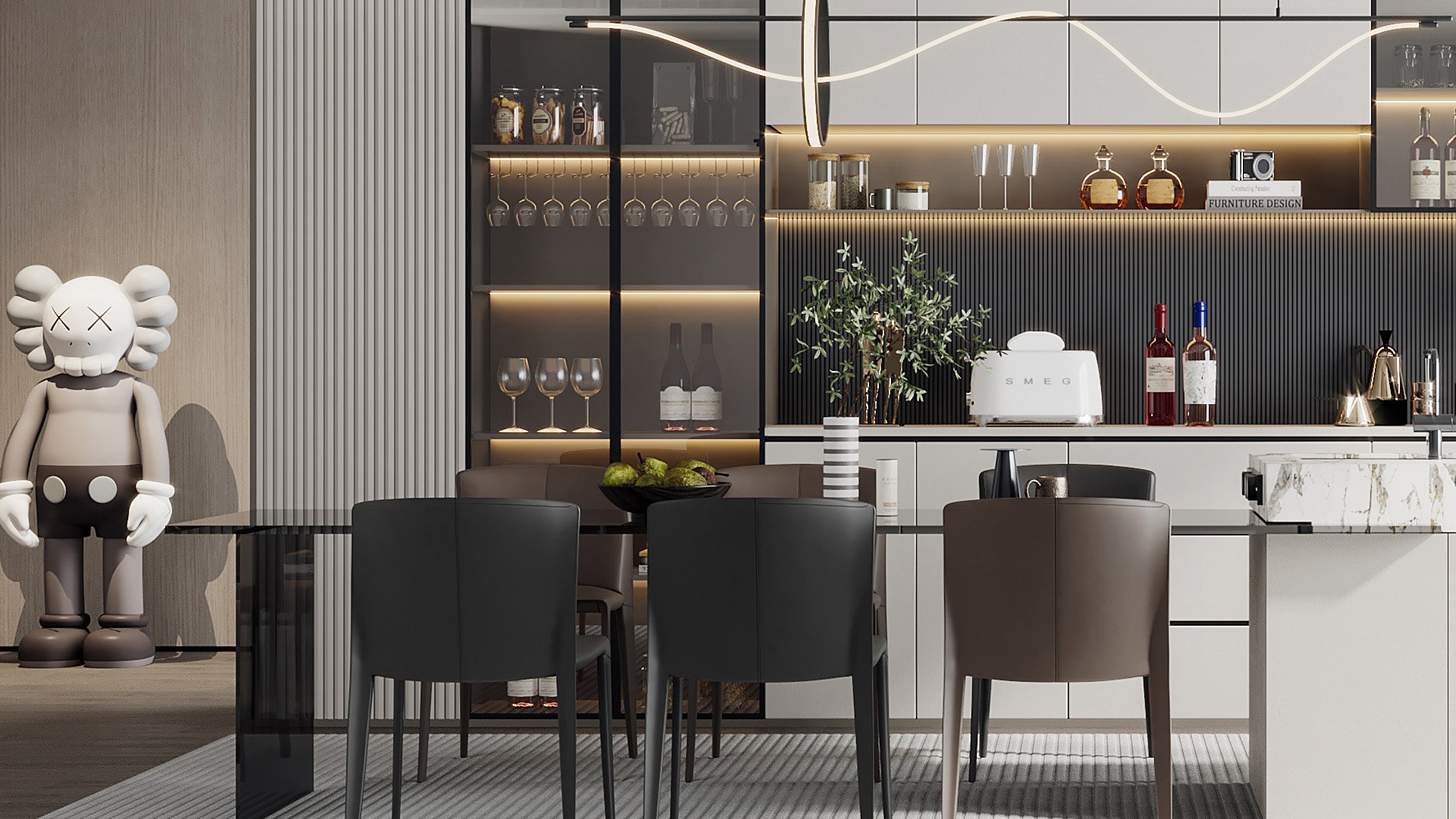 Modern Restaurant 3D - TurboSquid 2108422