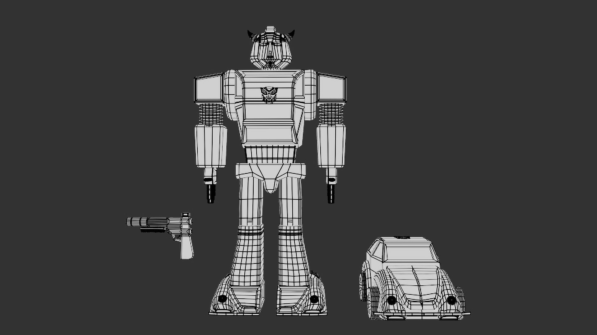 3D Transformers Bumblebee Combo - Robot Gun Car Mode Model - TurboSquid ...