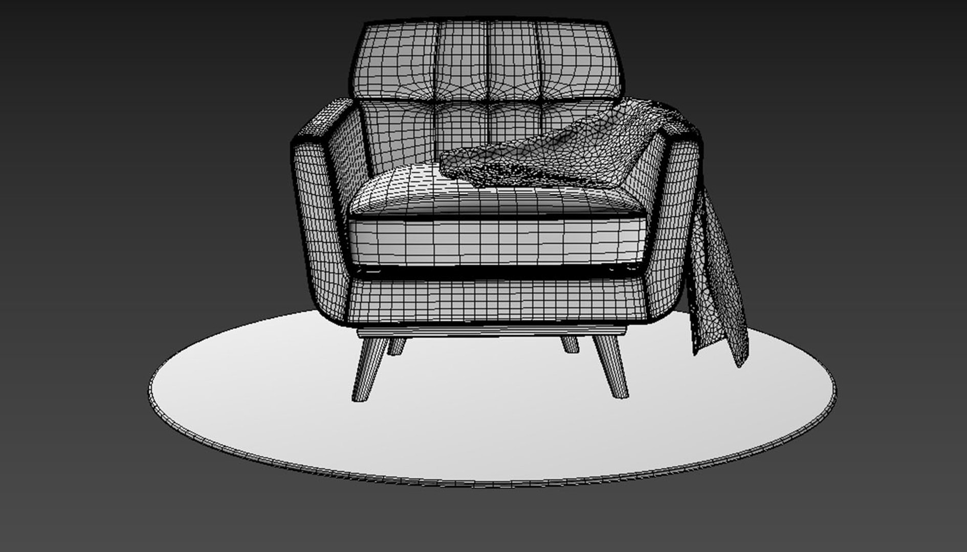 3D arm chair model - TurboSquid 1474188