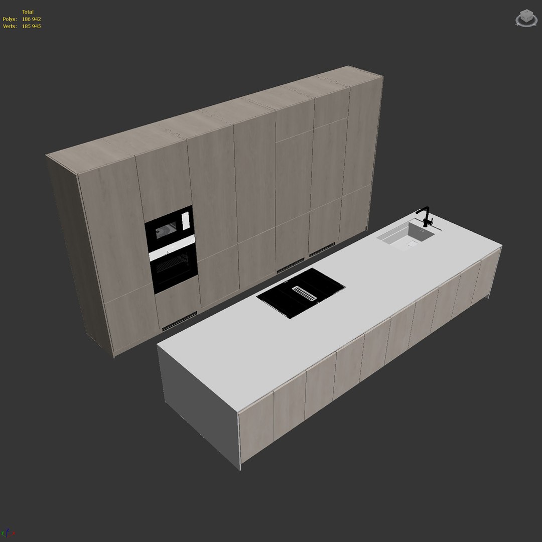 3D Kitchen Set 12 Model - TurboSquid 2150244