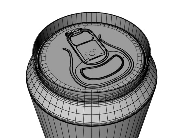 3d model drink pop aluminum