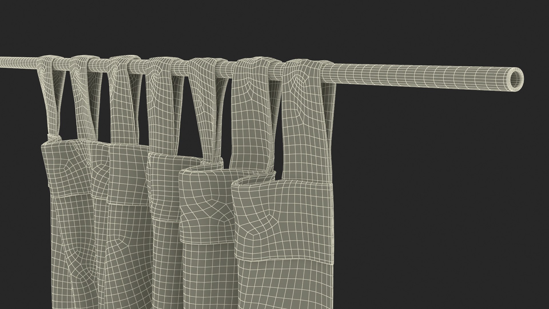 Classic Window Curtains Set 3D Model - TurboSquid 2270546