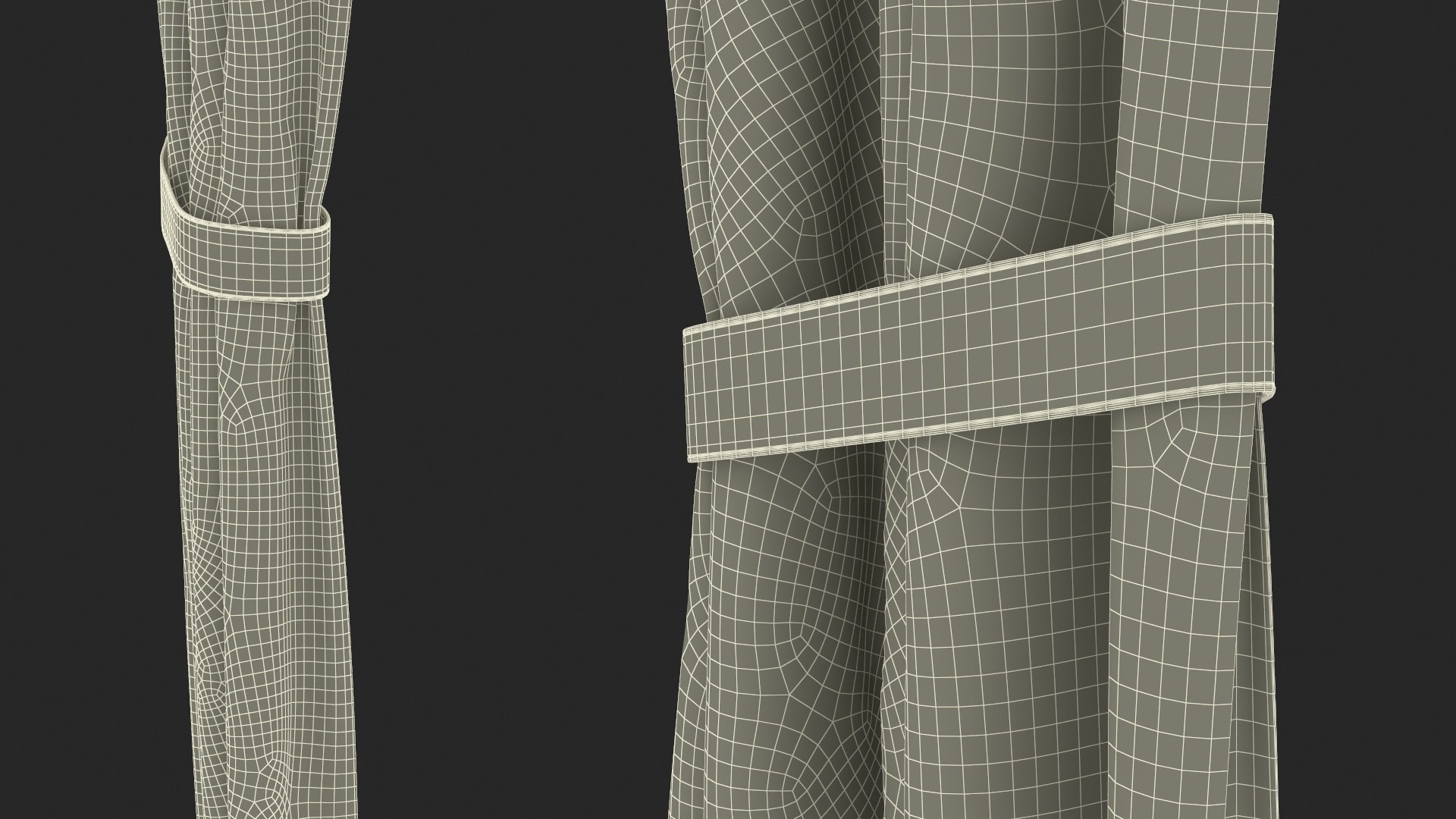 Classic Window Curtains Set 3D Model - TurboSquid 2270546