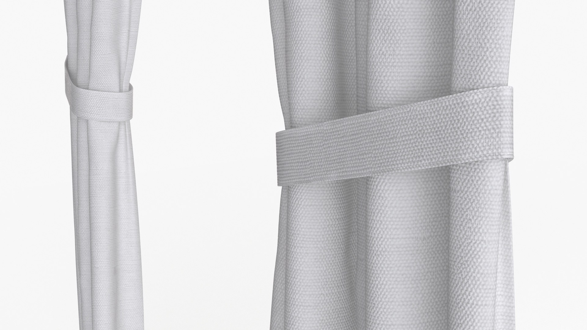 Classic Window Curtains Set 3D Model - TurboSquid 2270546