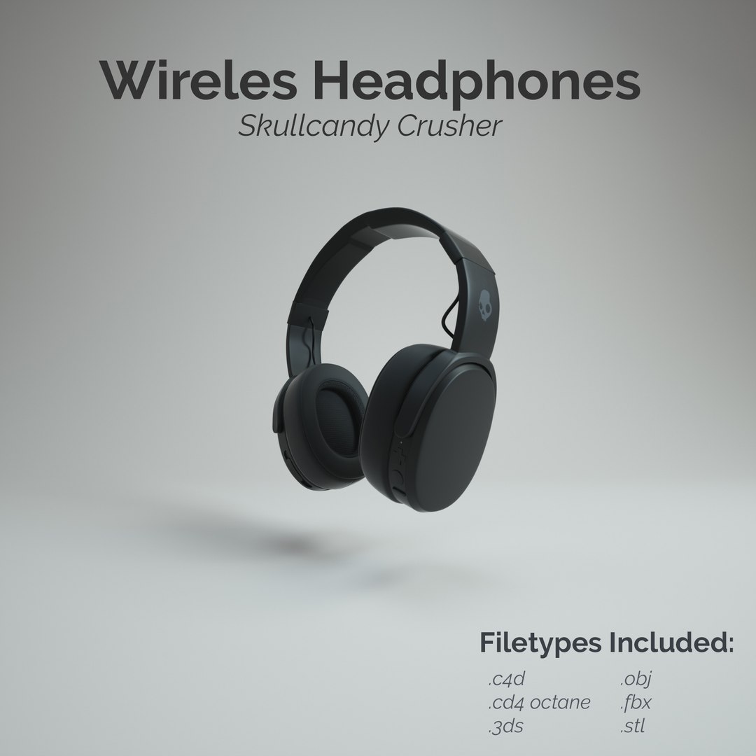3D Model Skullcandy Crusher Wireless Headphone - TurboSquid 1318754