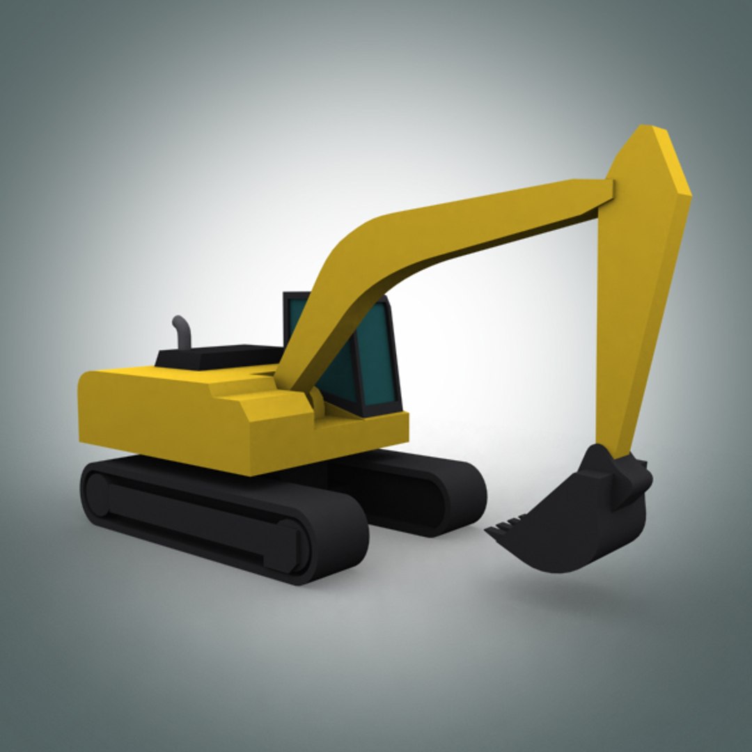 Excavator Stylized 3D Model - TurboSquid 1425006