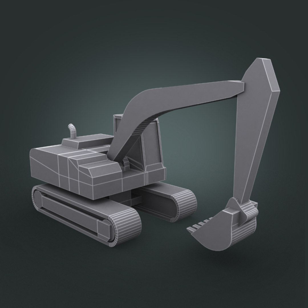 Excavator Stylized 3D Model - TurboSquid 1425006