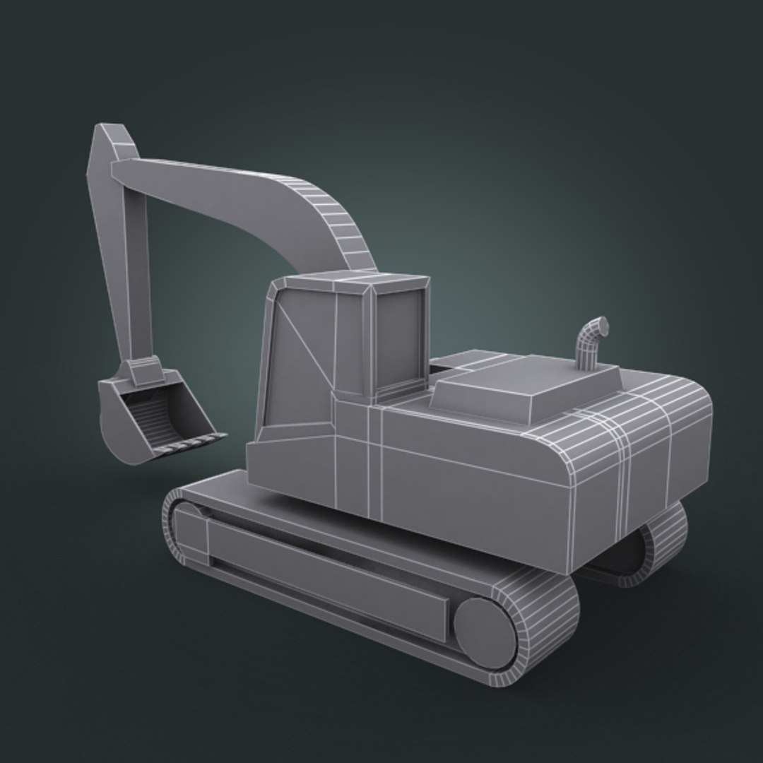 Excavator Stylized 3D Model - TurboSquid 1425006