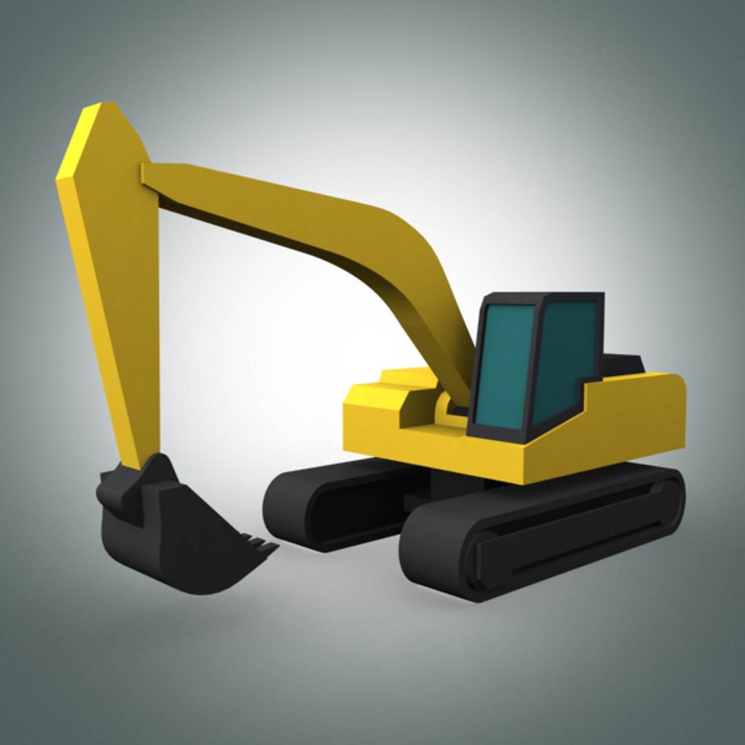 Excavator Stylized 3D Model - TurboSquid 1425006