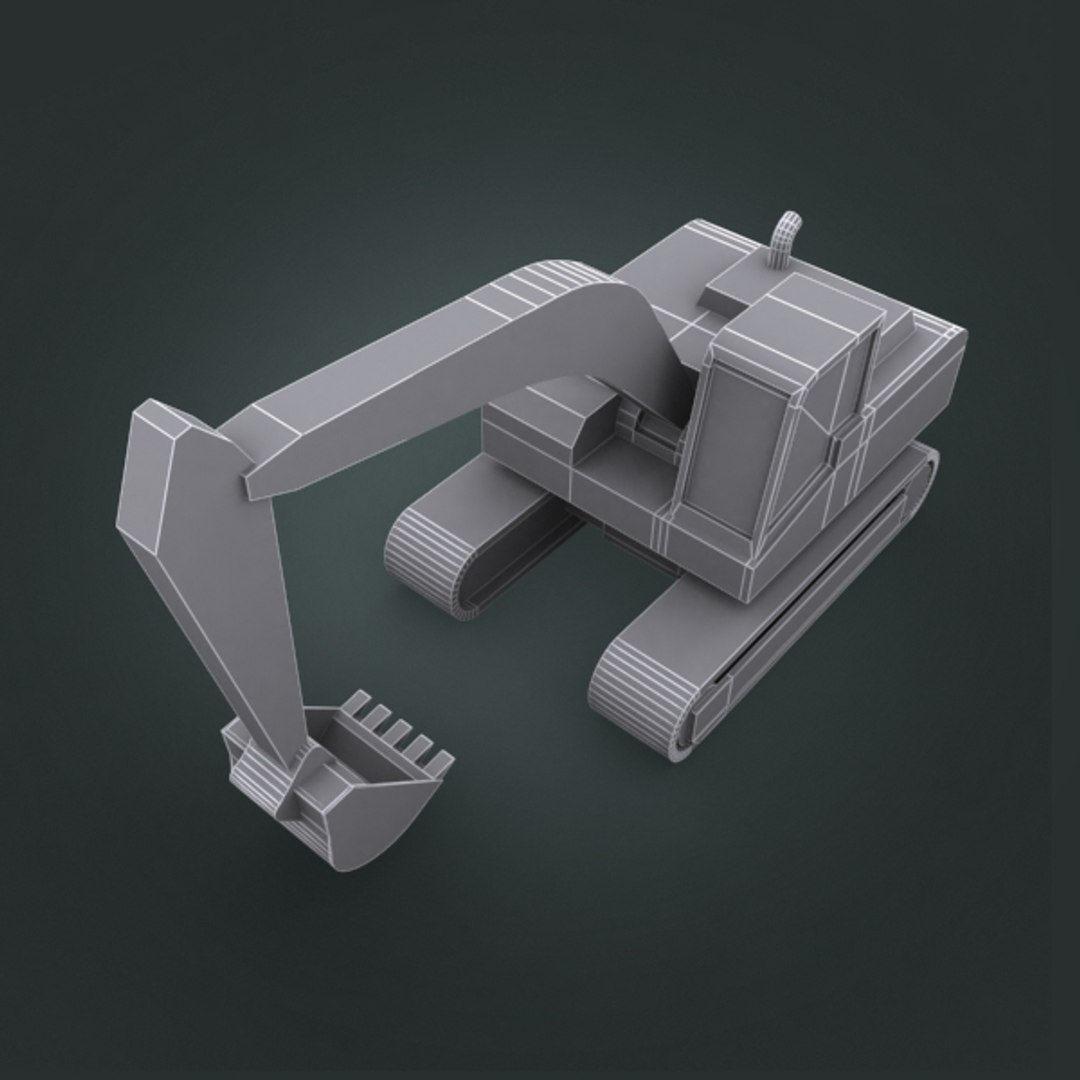 Excavator Stylized 3D Model - TurboSquid 1425006
