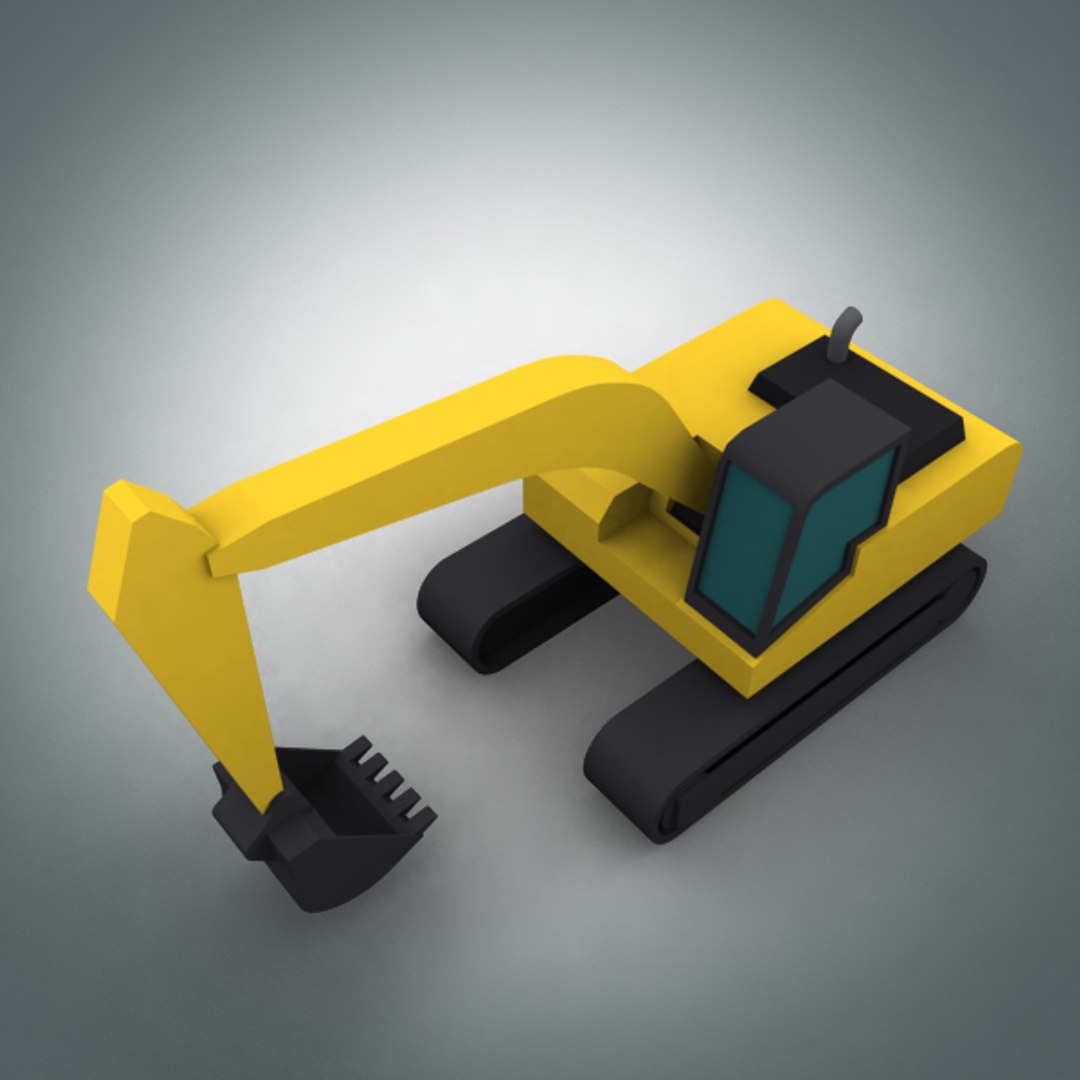 Excavator Stylized 3D Model - TurboSquid 1425006