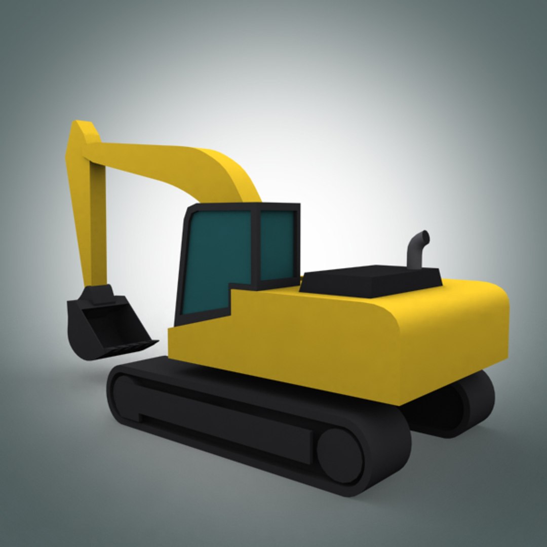 Excavator Stylized 3D Model - TurboSquid 1425006