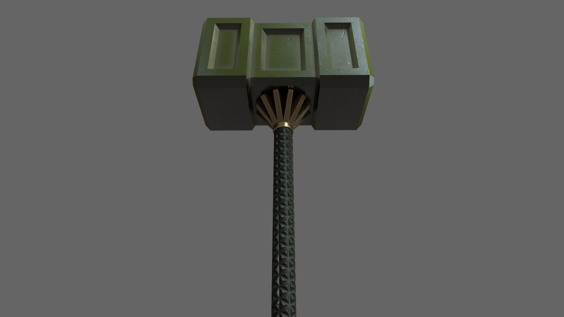 3D Model Game Ready Low Poly Great Hammer - TurboSquid 1850796