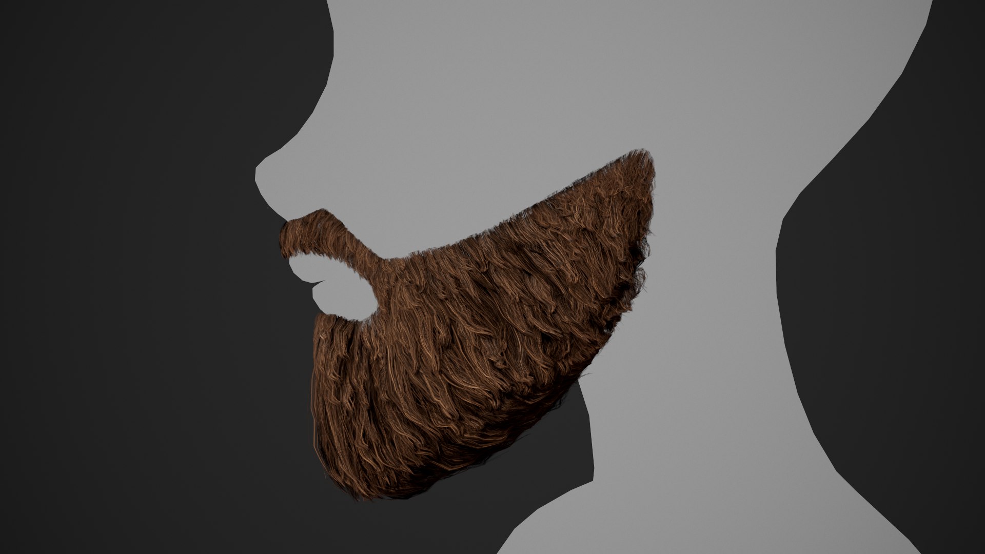Facial Hair Cards Style 2 - Full Beard 2 3D Model - TurboSquid 1983505
