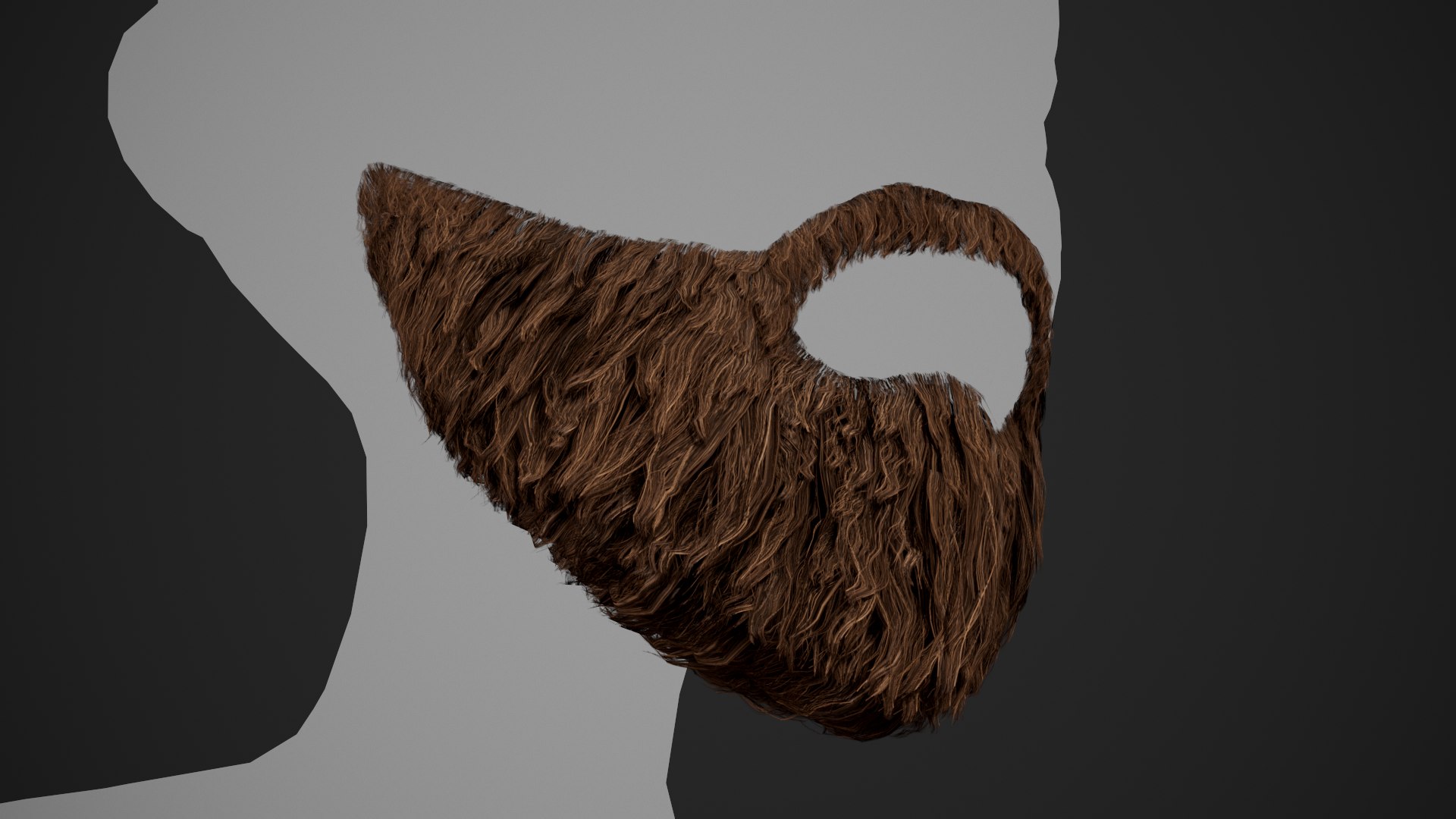 Facial Hair Cards Style 2 - Full Beard 2 3D Model - TurboSquid 1983505
