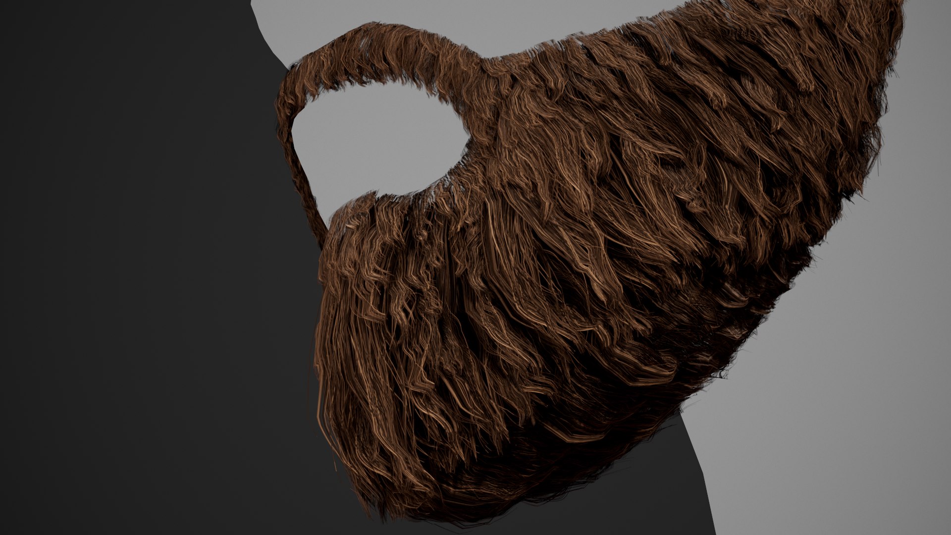 Facial Hair Cards Style 2 - Full Beard 2 3D Model - TurboSquid 1983505