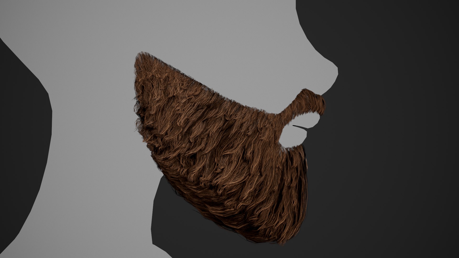 Facial Hair Cards Style 2 - Full Beard 2 3D Model - TurboSquid 1983505