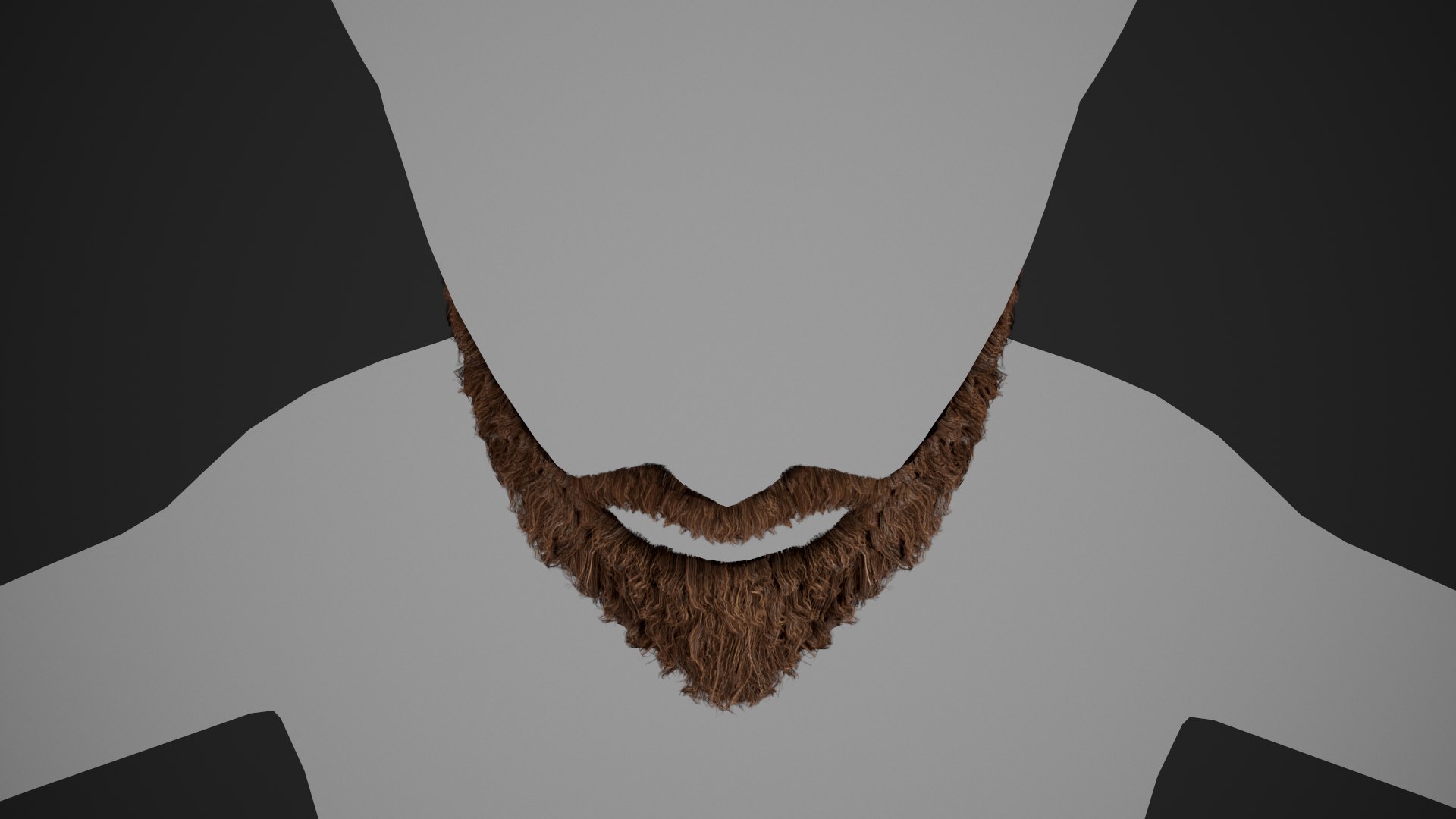 Facial Hair Cards Style 2 - Full Beard 2 3D Model - TurboSquid 1983505