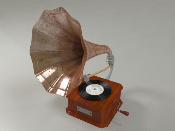 3D gramophone old gramo - TurboSquid 1171891