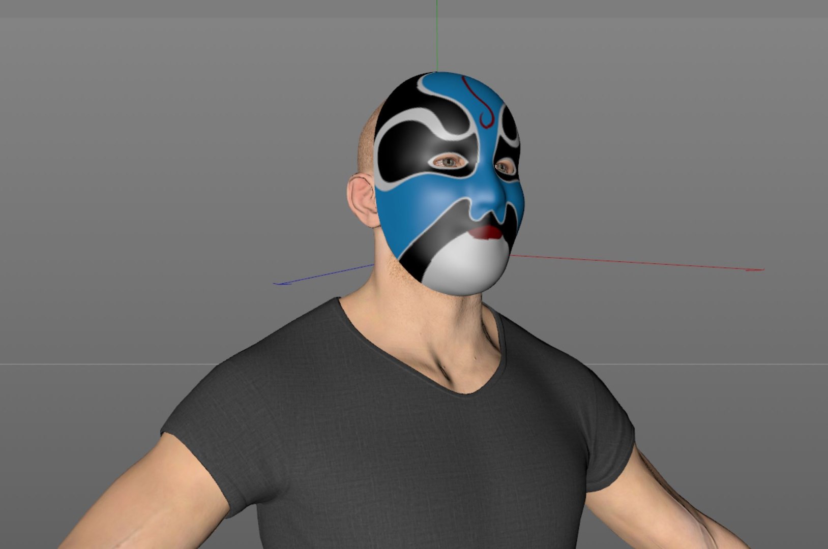 Chinese Style Face Mask Model - TurboSquid 1692083