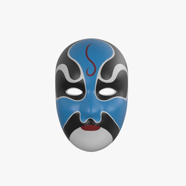 Chinese style face mask model - TurboSquid 1692083