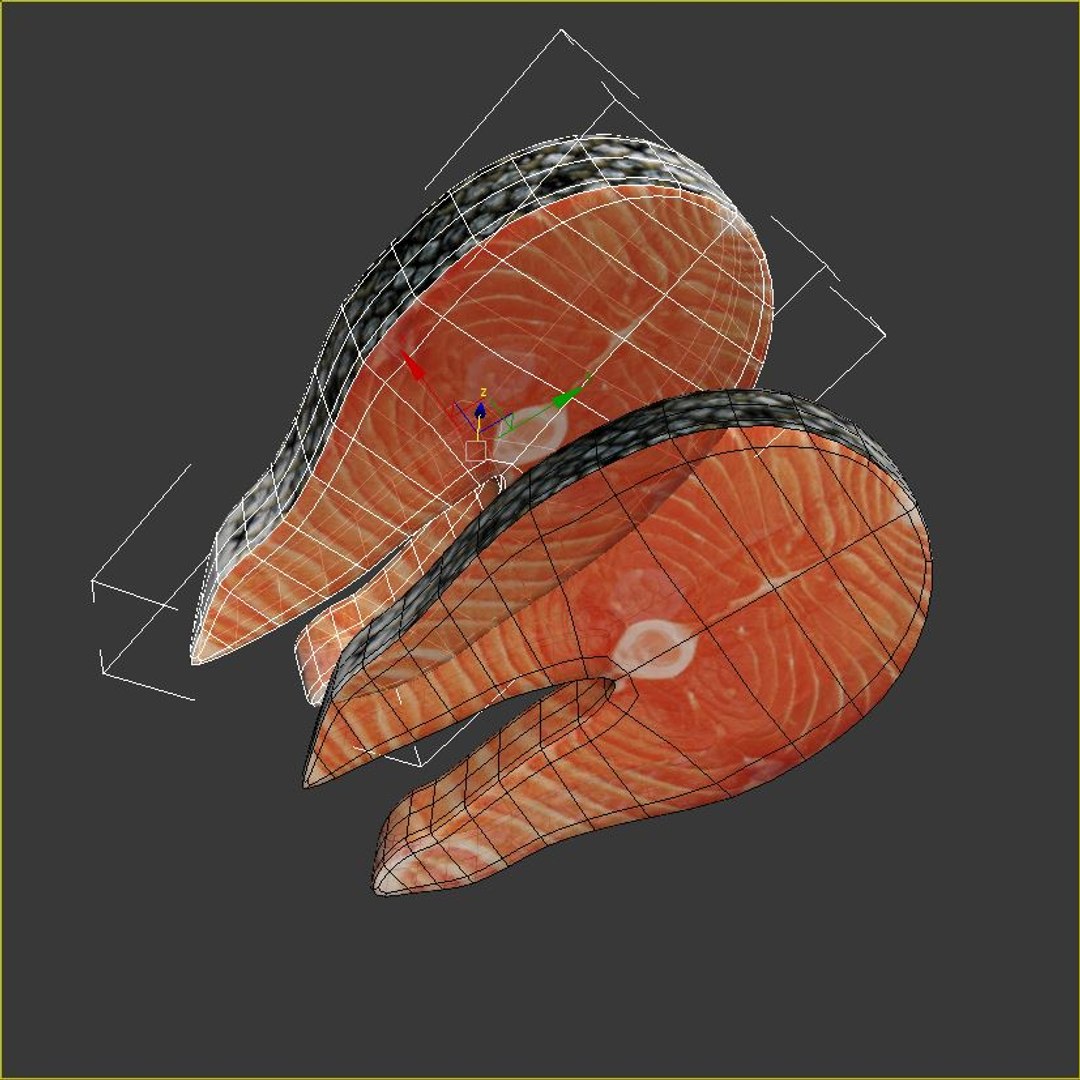 3D Salmon Steaks Model - TurboSquid 1160698