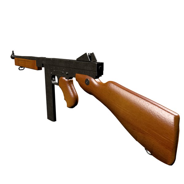 3d thompson submachine gun