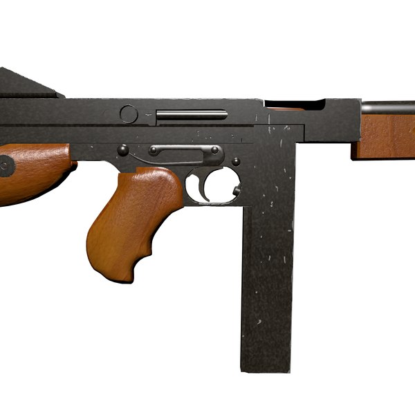 3d thompson submachine gun