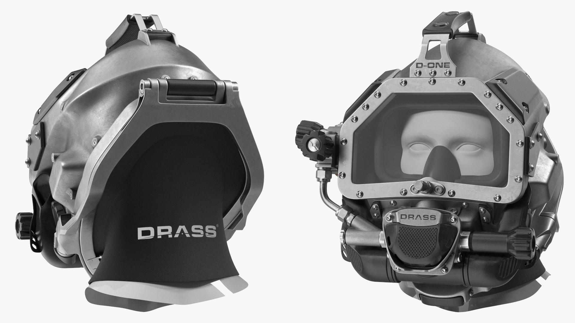 3D Commercial Diving Helmet Drass D One Model - TurboSquid 2100862