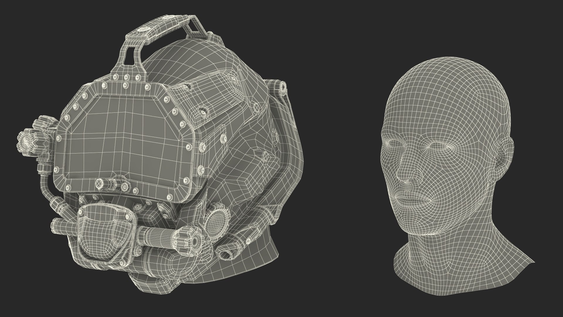 3D Commercial Diving Helmet Drass D One Model - TurboSquid 2100862