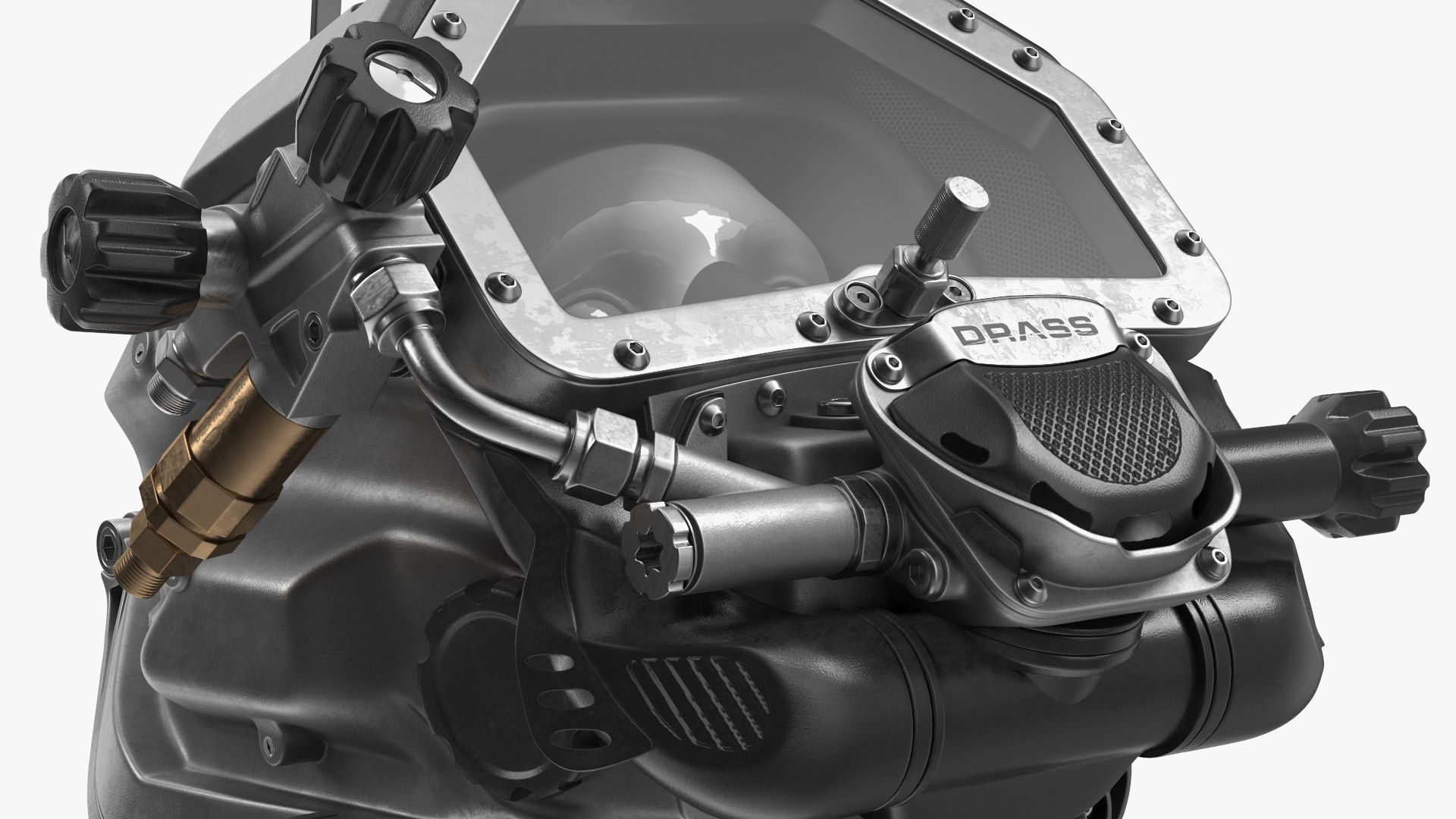 3D Commercial Diving Helmet Drass D One Model - TurboSquid 2100862