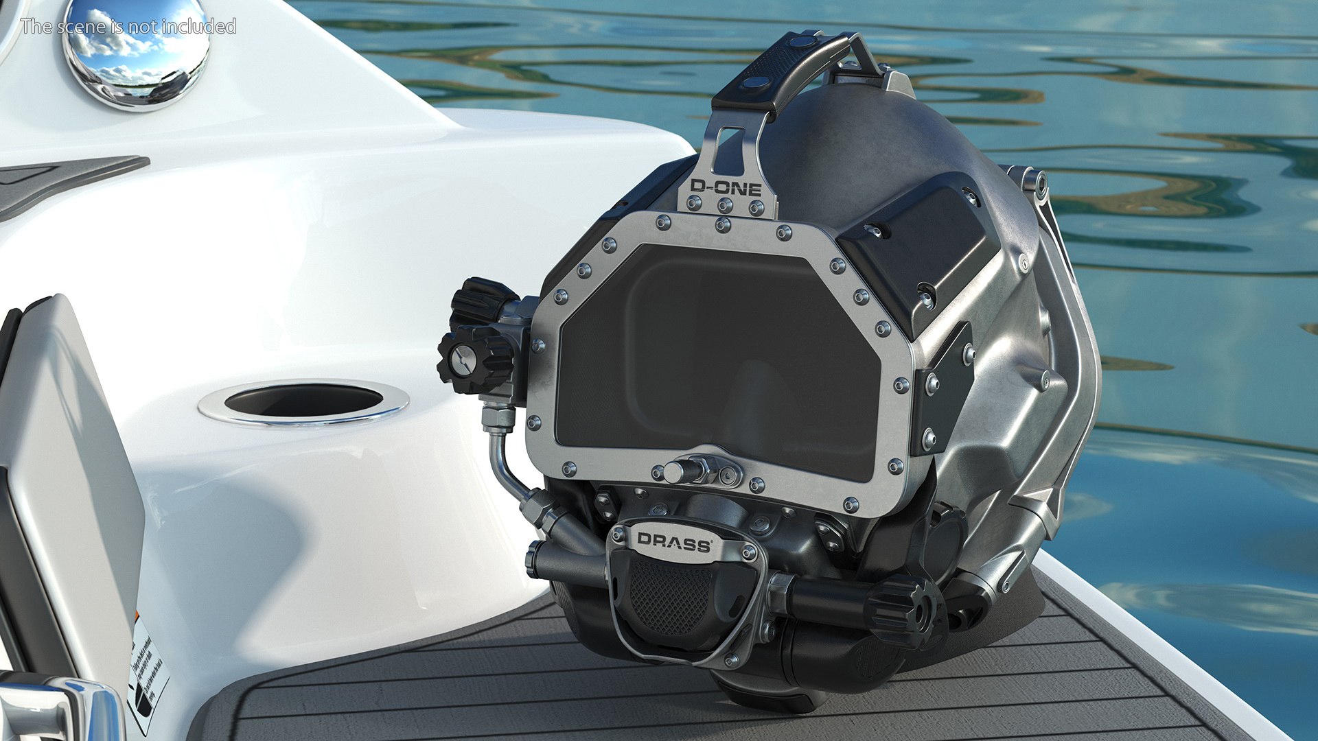 3D Commercial Diving Helmet Drass D One Model - TurboSquid 2100862