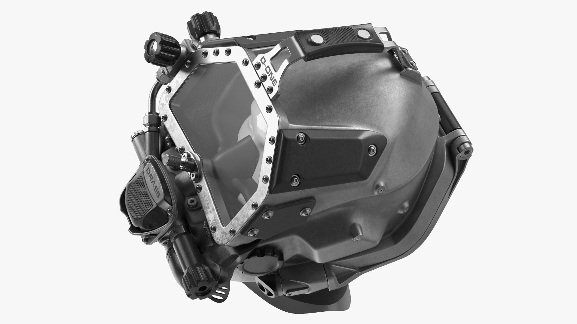 3D Commercial Diving Helmet Drass D One Model - TurboSquid 2100862