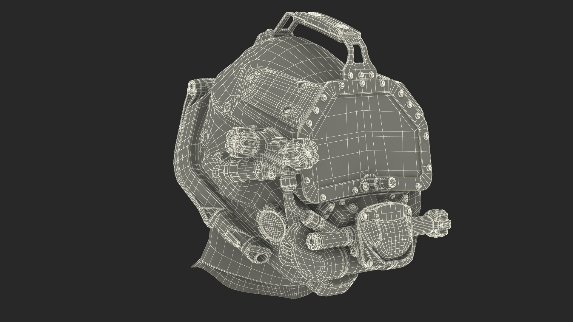 3D Commercial Diving Helmet Drass D One Model - TurboSquid 2100862
