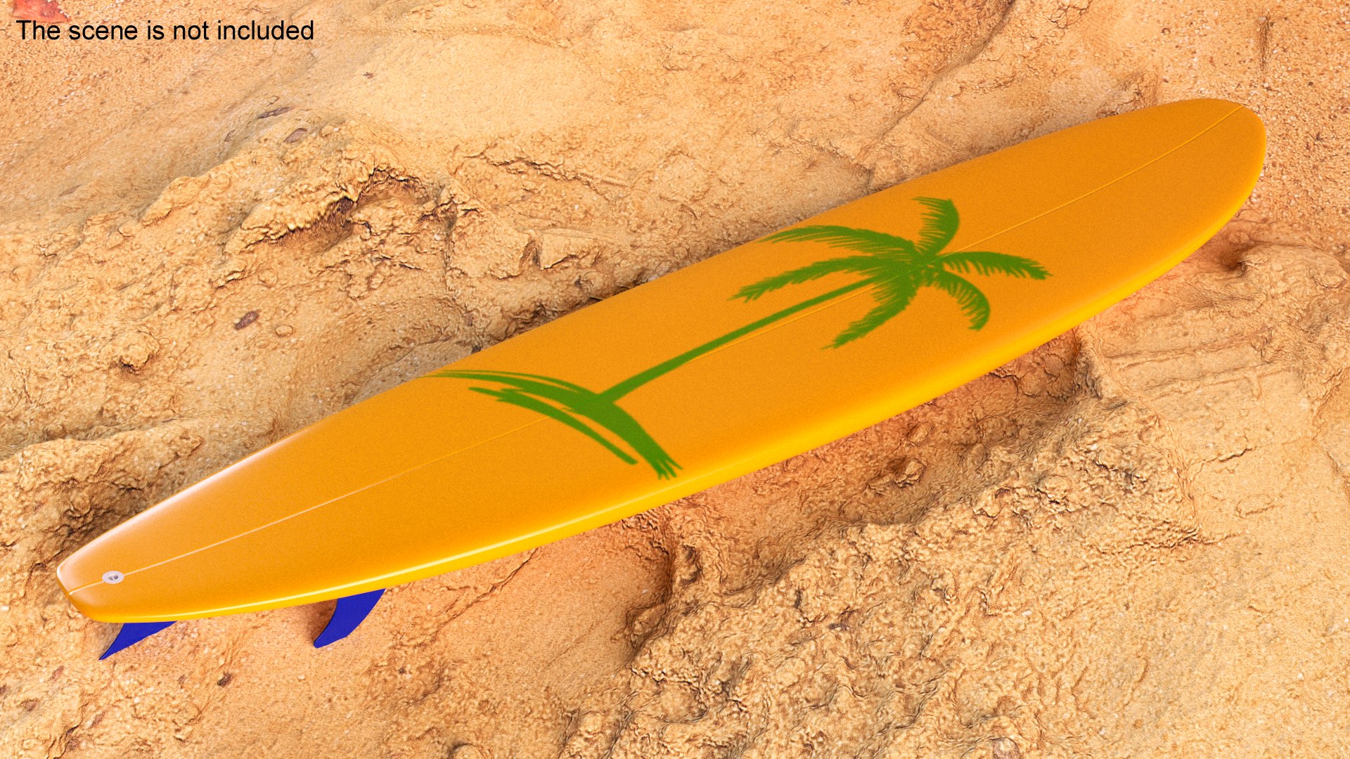 3D Hybrid Longboard Surfboard Model - TurboSquid 2148957