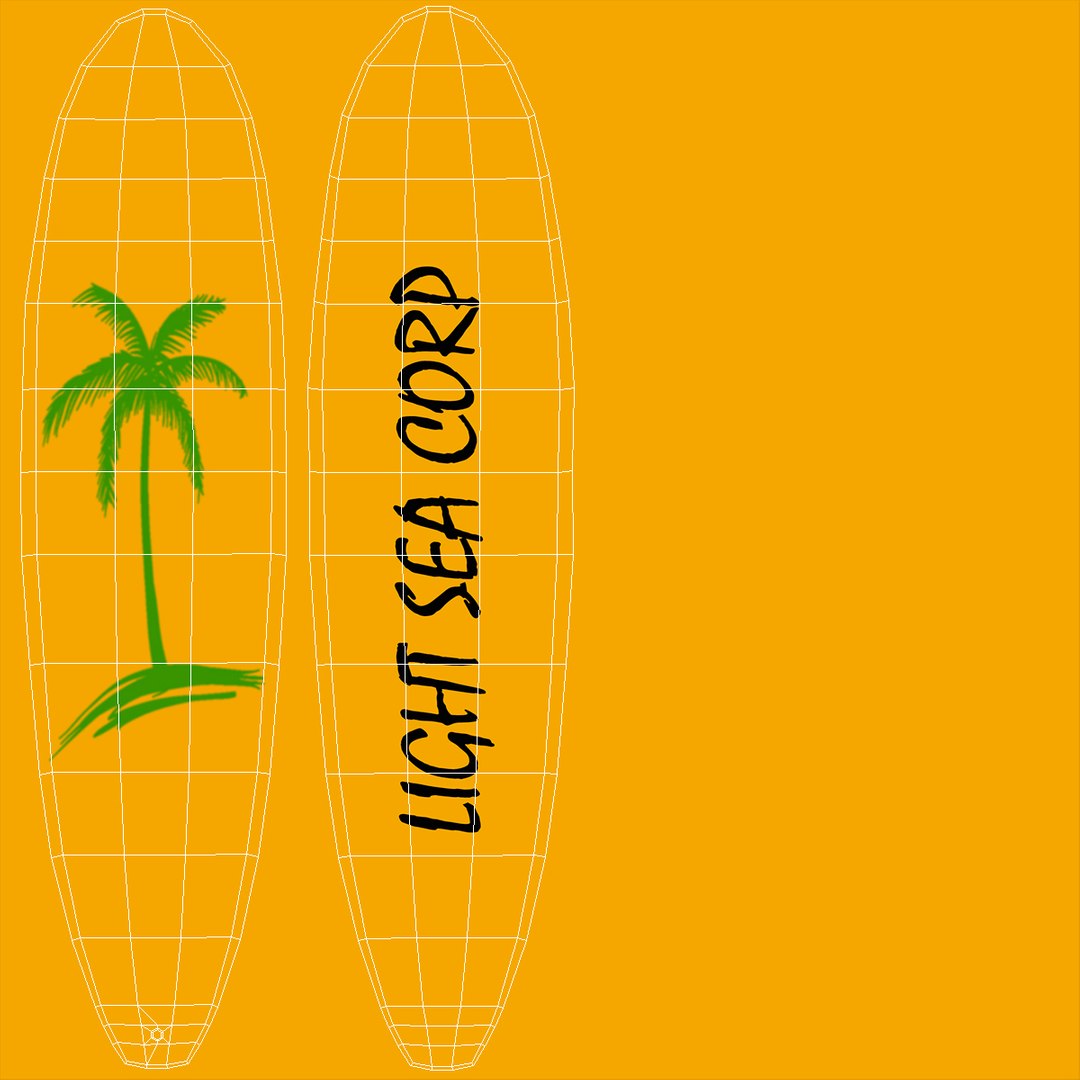 3D Hybrid Longboard Surfboard Model - TurboSquid 2148957