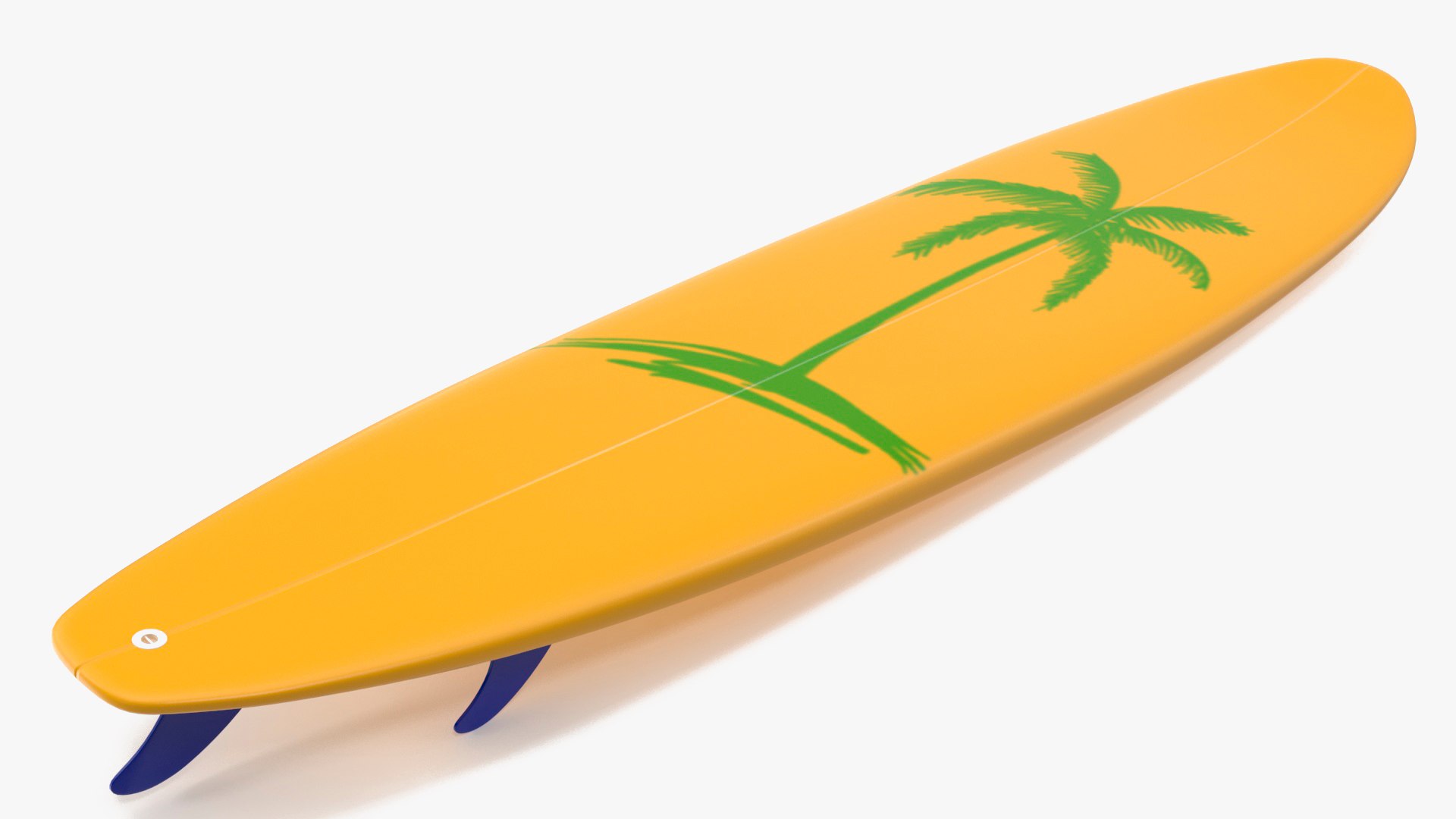 3D Hybrid Longboard Surfboard Model - TurboSquid 2148957
