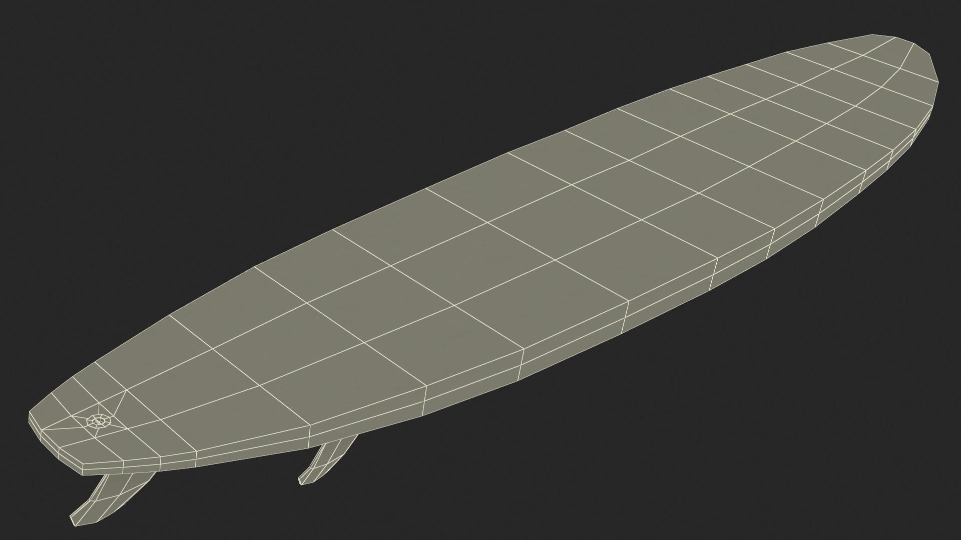 3D Hybrid Longboard Surfboard Model - TurboSquid 2148957