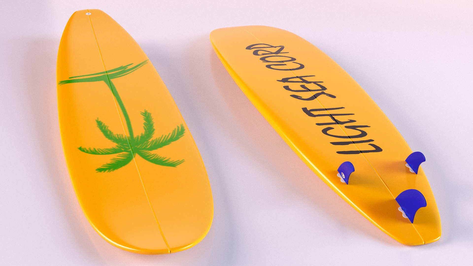 3D Hybrid Longboard Surfboard Model - TurboSquid 2148957