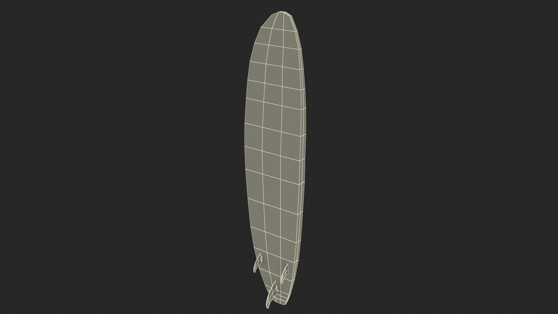 3D Hybrid Longboard Surfboard Model - TurboSquid 2148957