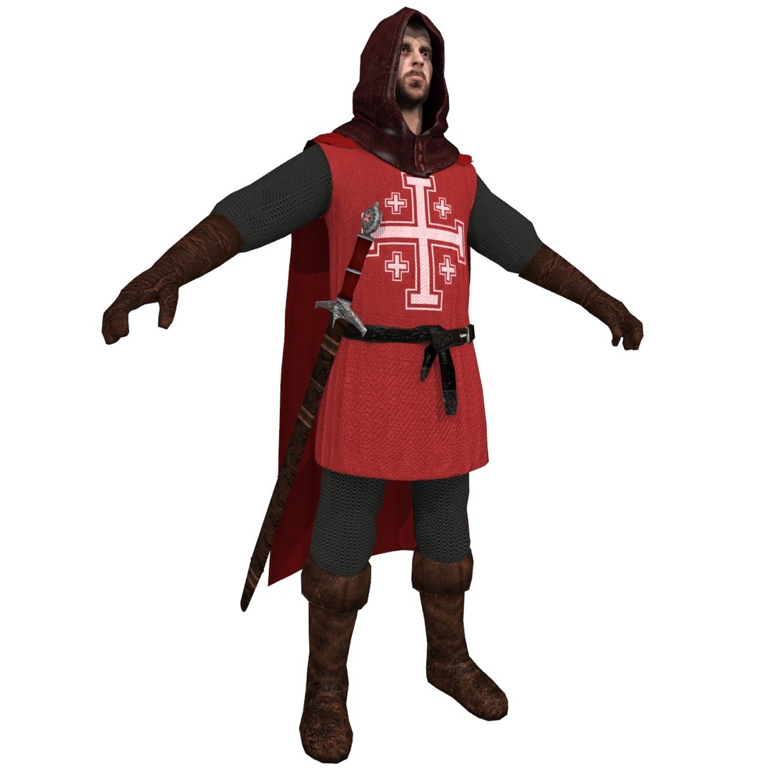 3d Medieval Crusader Model