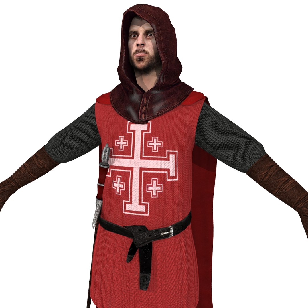 3d Medieval Crusader Model