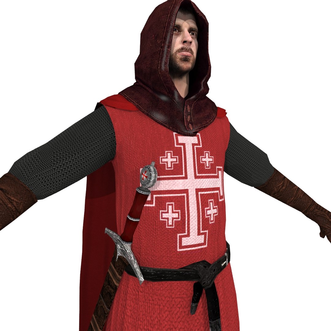 3d Medieval Crusader Model