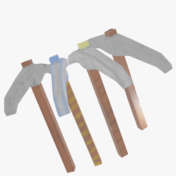 3D Level UP Fantasy low poly pickaxe - TurboSquid 1988413